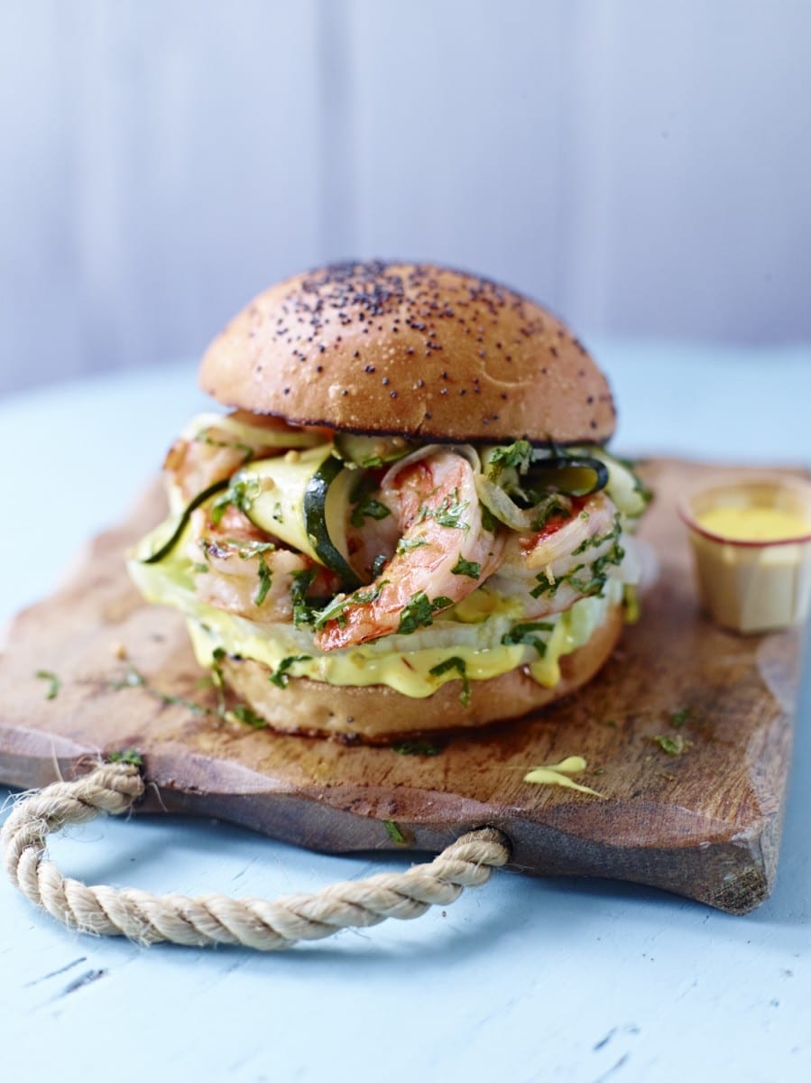 Home Made Fast Food - Prawn King Burger - Oliver Brachat Photography